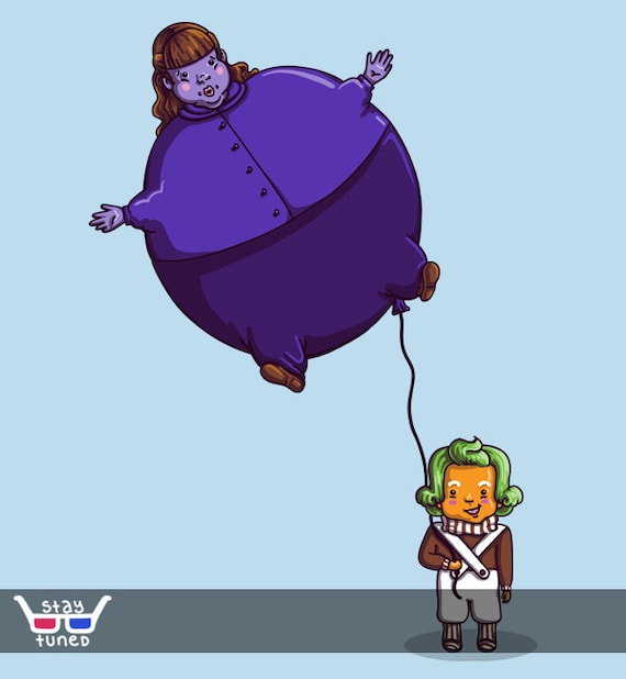 Violet Beauregarde Blueberry Comic