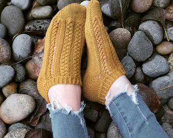 The Isla Socks/ Lace Sock Knitting Pattern/ | Etsy