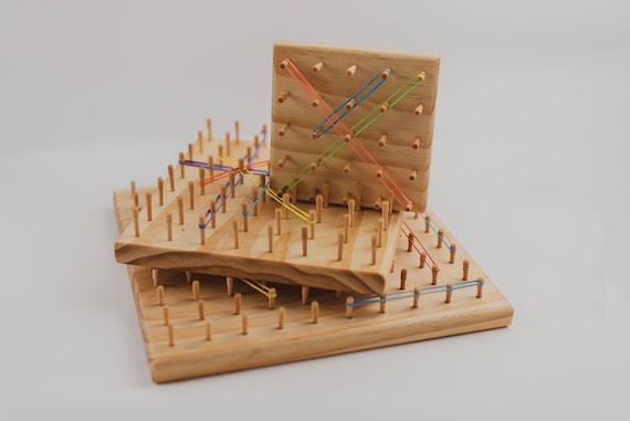 Montessori Geoboard - Etsy