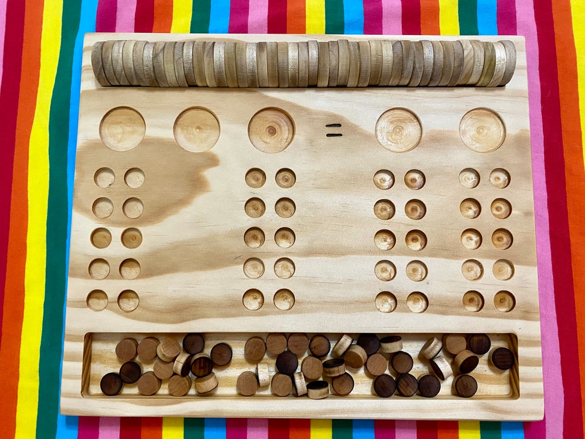 Math board Montessori math board addition board subtraction | Etsy