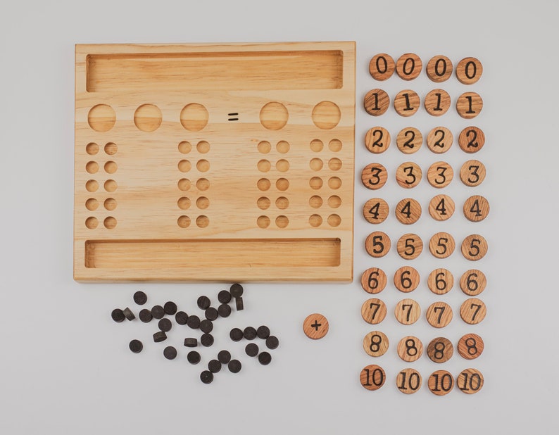 Math Board Montessori Math Board Addition Board | Etsy