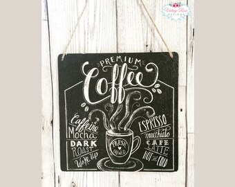 Coffee chalkboard | Etsy