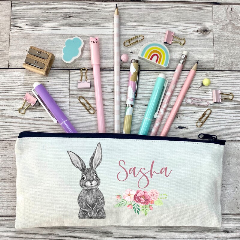 White Pencil Case - Etsy