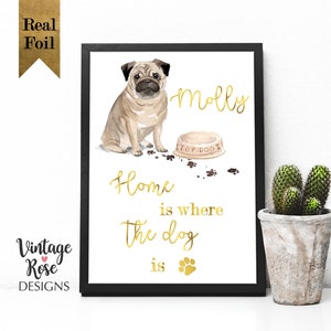 Personalised Dog Quote Print, Cockapoo Portrait Wall Print, Dog Art ...