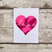 Love Heart Real Foil Print Hot Pink Heart Print Frame - Etsy