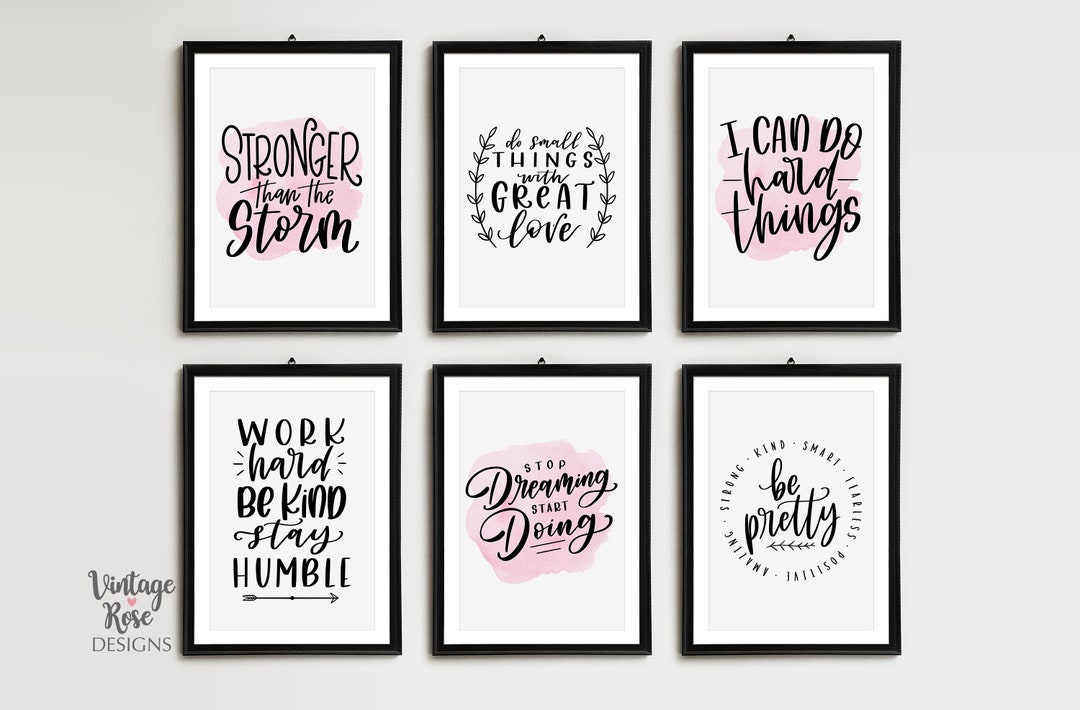Motivational Quote Prints, Positive Quotes, Inspirational Wall Art ...