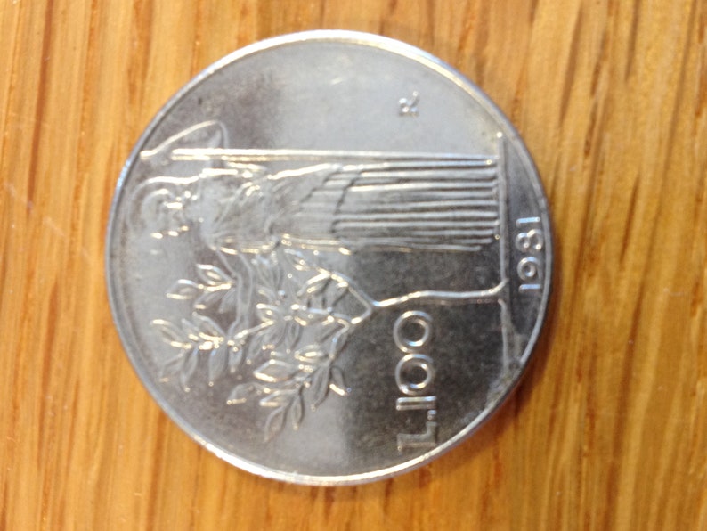 Vintage 1981 Italiana Repvbblica Coin - Etsy