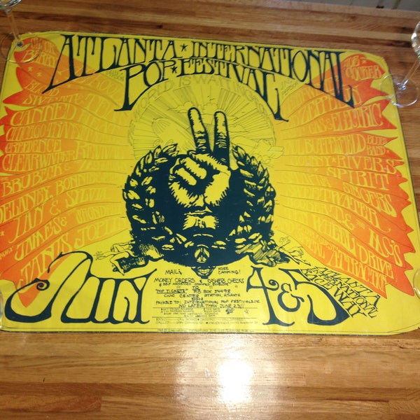 Atlanta Pop Festival Poster - Etsy