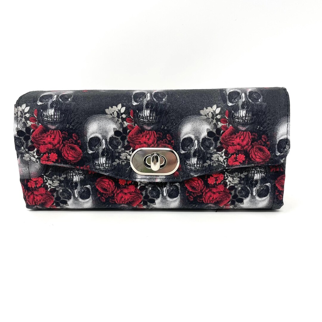 Skull Skeleton Rose Witch Potions Death Creepy Handmade Accordion ...