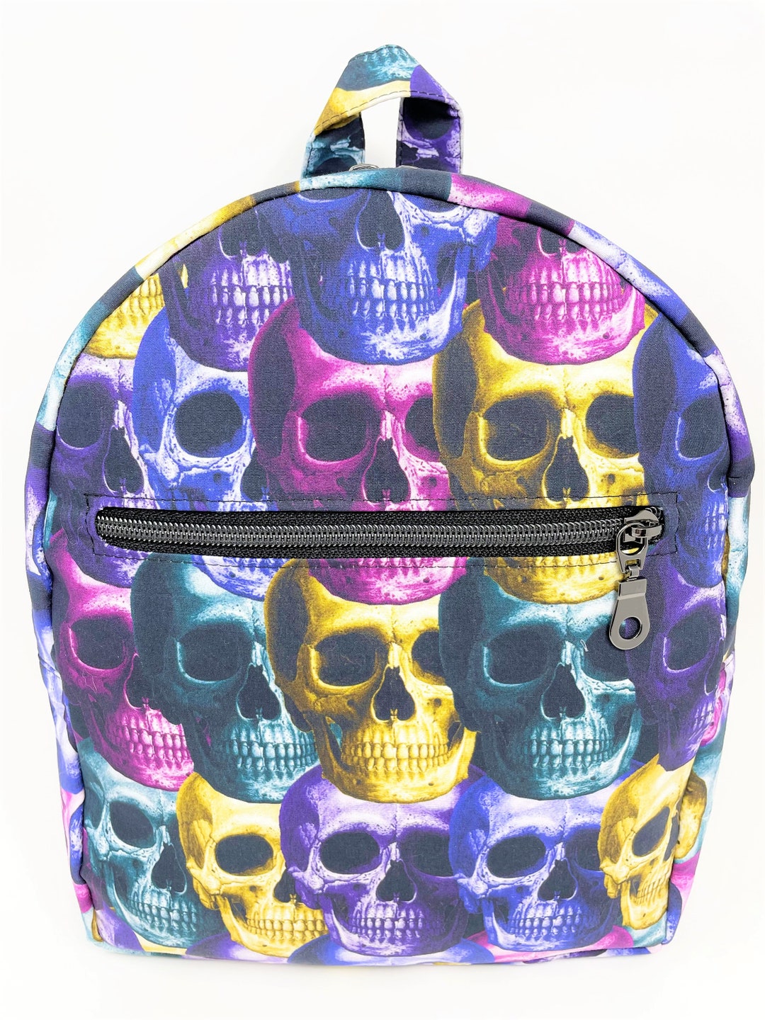 Skulls Skeleton Spooky Macomb Creepy Handmade Backpack Vacation Bag ...