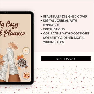 Autumn Girl Planner, My Cozy Fall Planner, Digital Autumn Planner ...