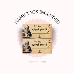 What is Your Wizard Name Game, Magic Party, Wizard Birthday Game Party ...