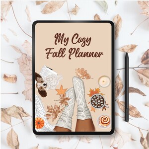 Autumn Girl Planner, My Cozy Fall Planner, Digital Autumn Planner ...