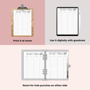 Did Not Finish Tracker Printable, DNF Reading List, Reading Book Log ...