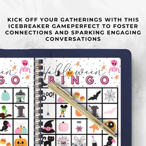 Halloween Bingo Card for Kids, Halloween Party Game, Halloween ...