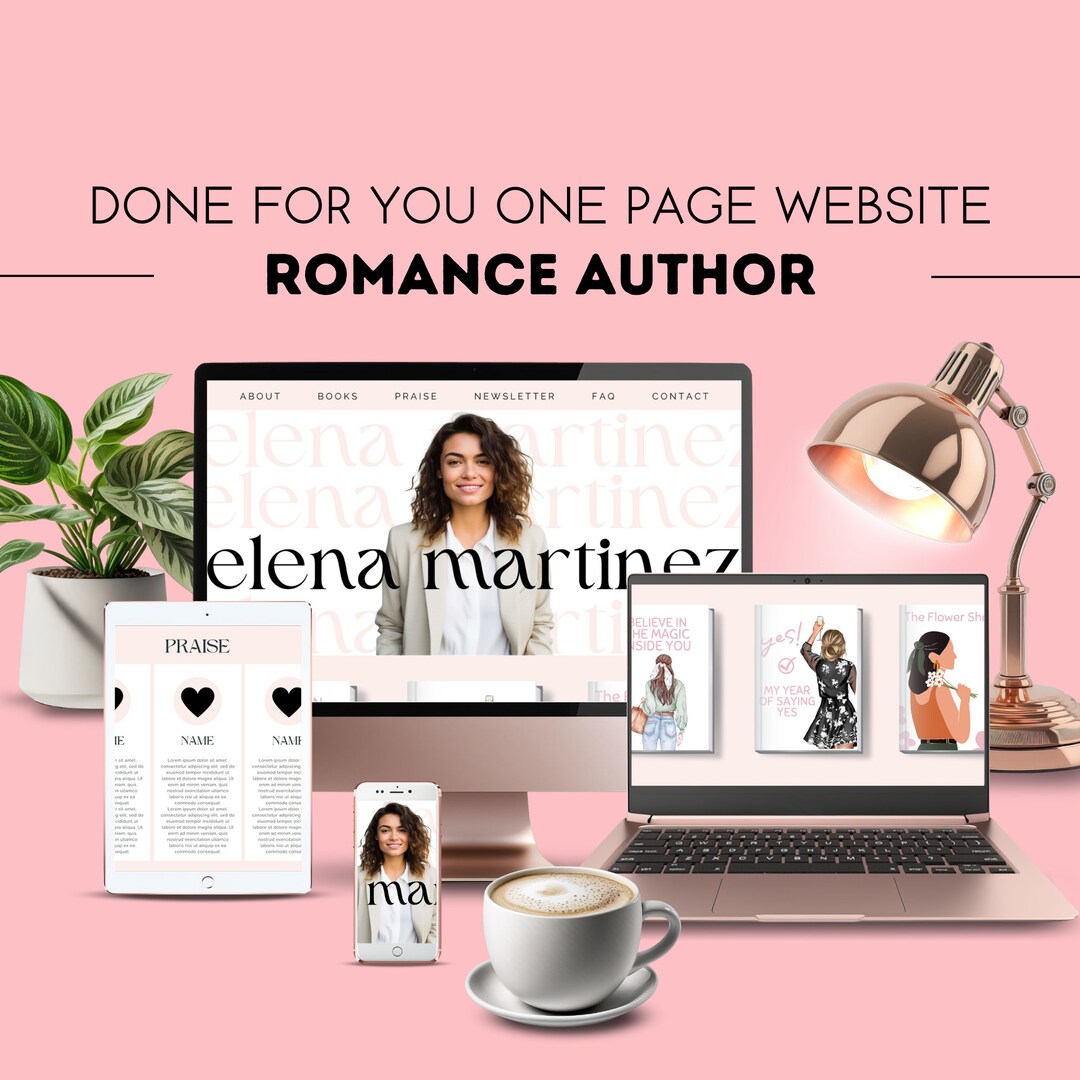 Website for Self Published Author, Romance Author Book Promotion Sales ...