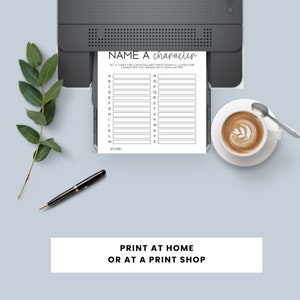 Name A Character, Guess Who Game, Virtual Book Club Activity, Family ...