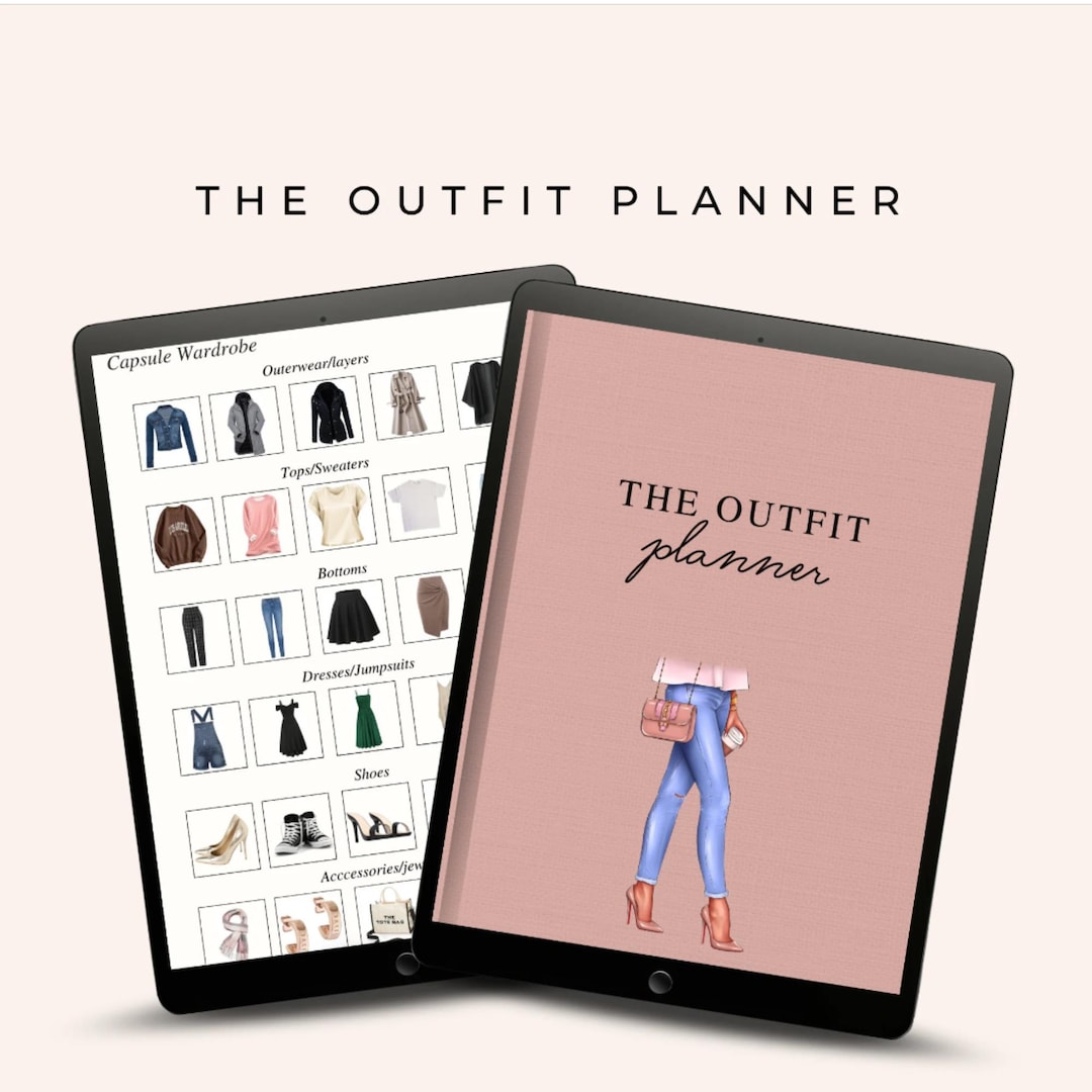 Outfit Planning for Work Week, Wardrobe Planner, Wardrobe Style Book ...