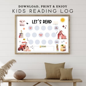 Printable Farm Animals Sticker Reading Reward Chart, You Can Do This ...