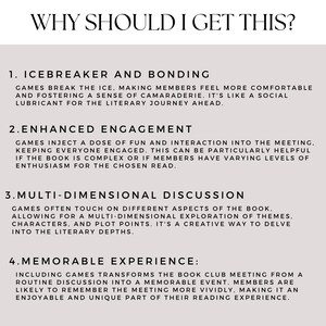 Book Club Discussions, Reading Group, Literary Game, This or That Game ...