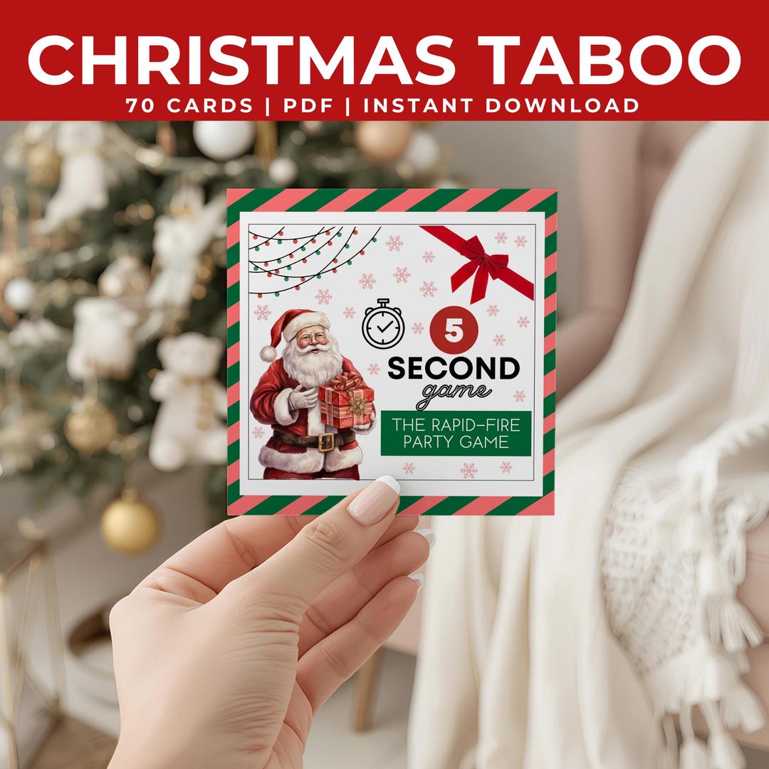 Christmas 5 Second Game, Christmas Day Trivia, Christmas Party Game ...
