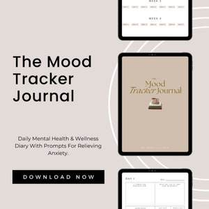 Emotion Tracker, Mood Tracker Journal, Anxiety Relief Journal ...