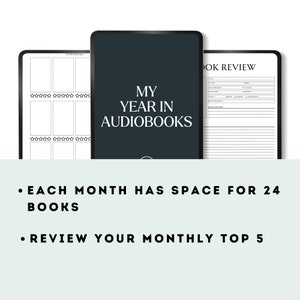 My Year in Audiobooks, Bookstagram, Audiobook Tracker, Goodnotes Book ...