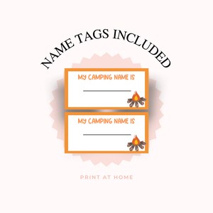 Camping Activities, Campfire Games, Birthday Sign, What's Your Camping ...