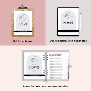 Novel Outline Planner, Plot Planner, Character Development Workbook, Character Profile, Book ...