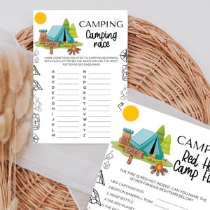 Camping Games Bundle for Kids, Campfire Games, Family Camping Trip ...