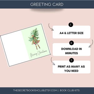 Printable Christmas Card, Seasons Greetings Card, Christmas Treat Tags ...