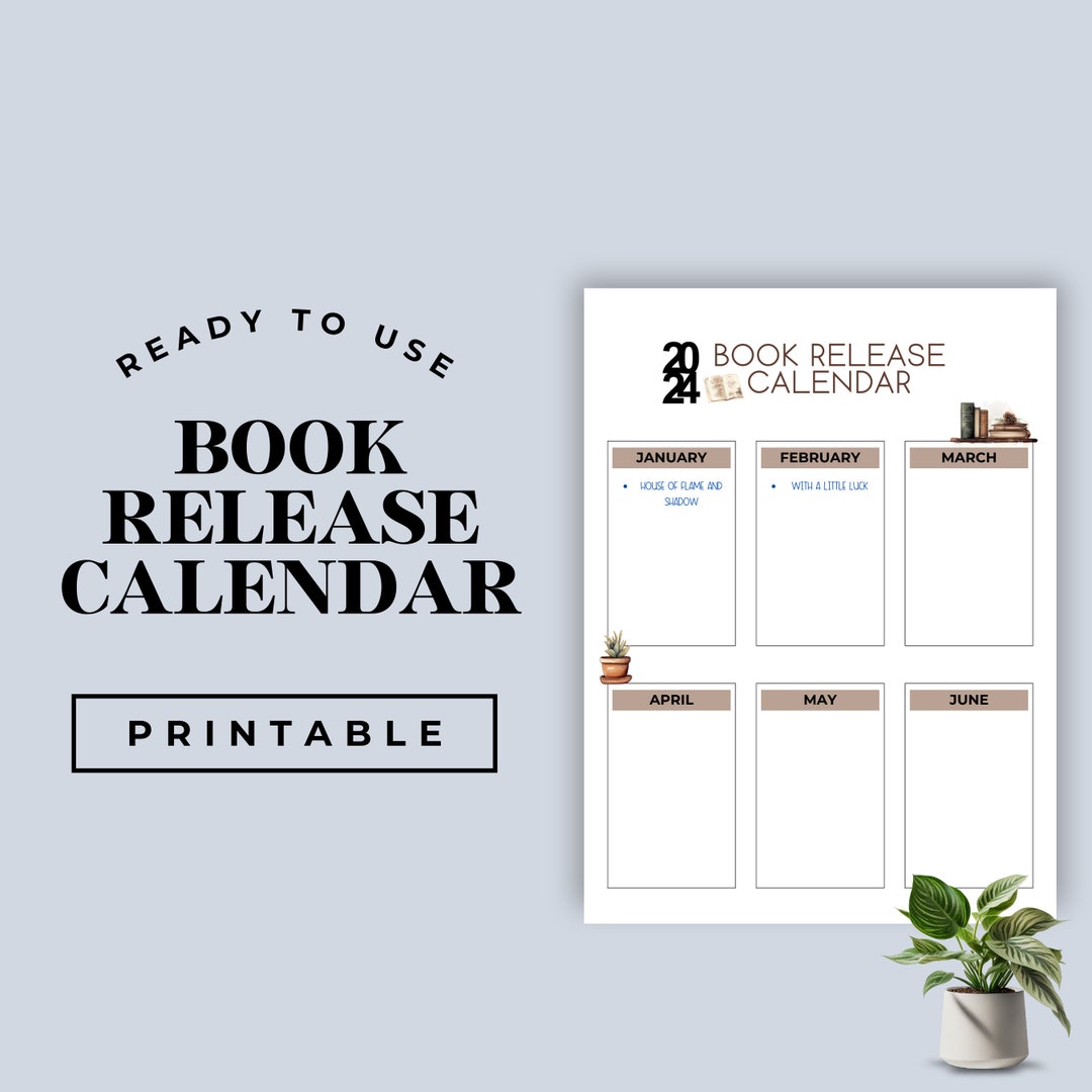 Book Release Calendar, 2024 New Book Launch Tracker, Books to Read List ...