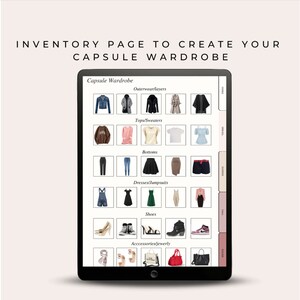 Capsule Wardrobe Planner for Ipad, Work Outfit Planner for Goodnotes ...