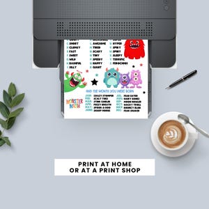 What's Your Monster Name Game, Monster Party Decor, Monsters Birthday ...