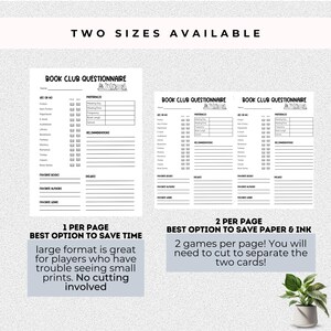 Book Club Schedule, Book Club Survey Questionnaire, Reading Group ...