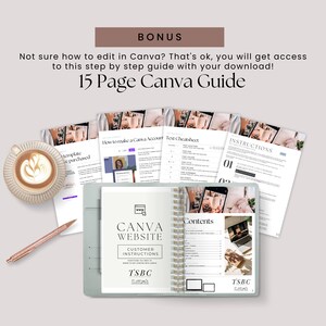Author Link in Bio Template Canva, Writer Coach Instagram Landing Page ...