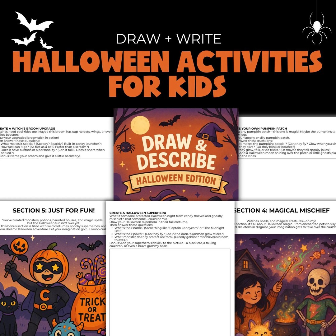 Kids Halloween Party Games, Creative Halloween Activity, Halloween ...