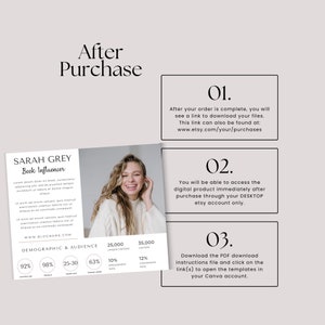 Editable Media Kit for Bookstagram, Book Influencer Branding Kit ...