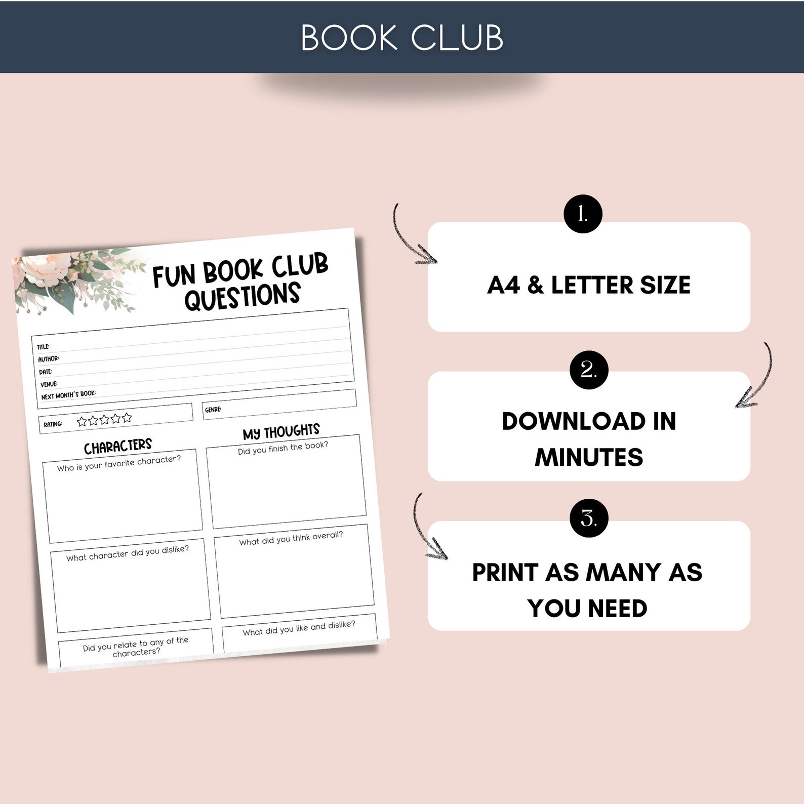 Fun and Engaging Book Club Questions, Book Club Meeting Discussions ...