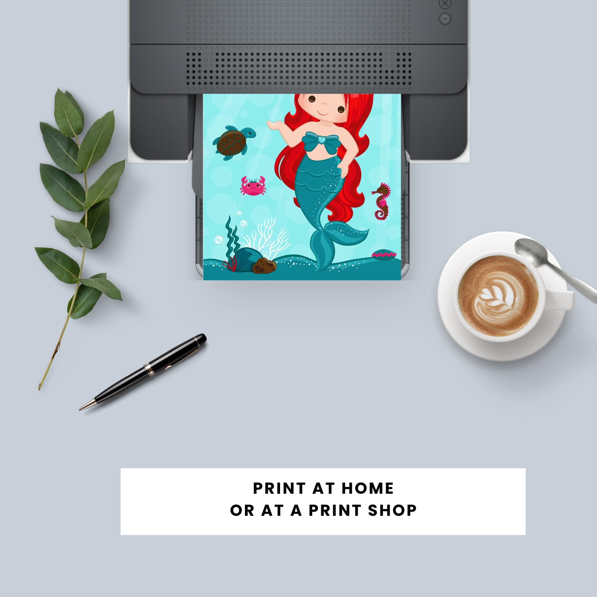 Pin the Crown on the Mermaid, Mermaid Birthday Party, Girls Kids Party ...