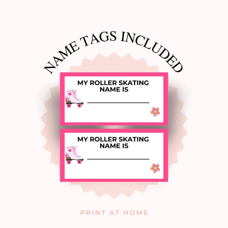 What's Your Roller Skating Name, Let's Roll Birthday Party, Skating ...