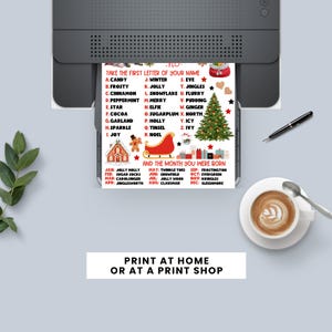 What's Your Christmas Name, Elf Activity Ideas, Elf Letter, Santa ...