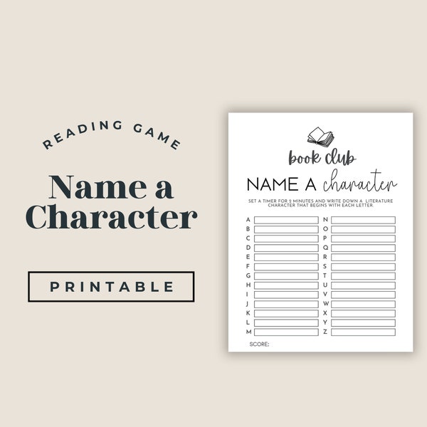 Literary Character - Etsy