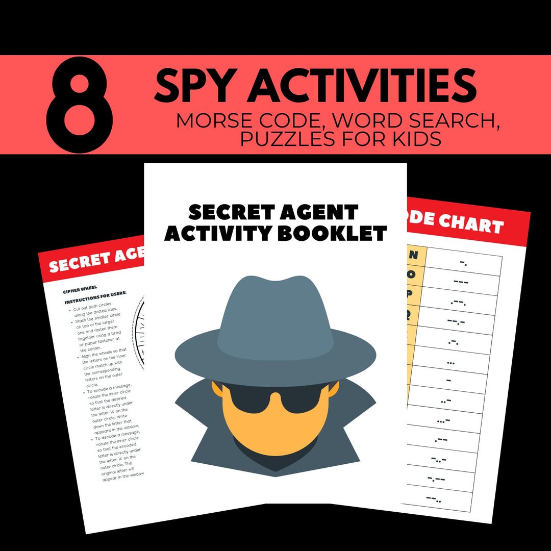 Spy Games for Kids, Secret Agent Activities for Kids, Kids Escape Room ...