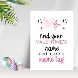 Your Valentines Name Game, Cupid Game, Valentines Day Activity for Kids ...