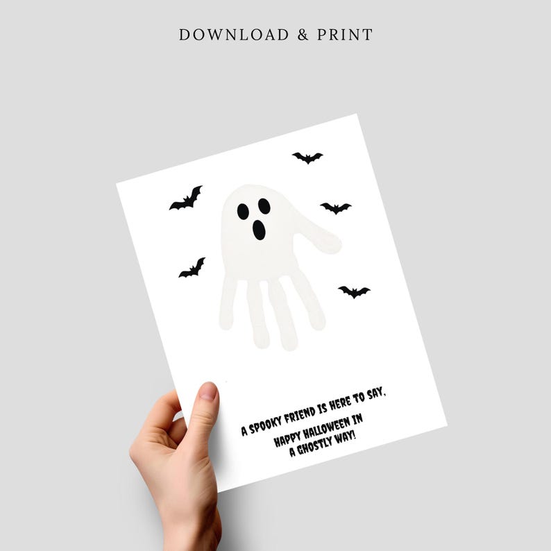 Halloween Handprint Craft Bundle, Halloween Handprint Art, Fun ...