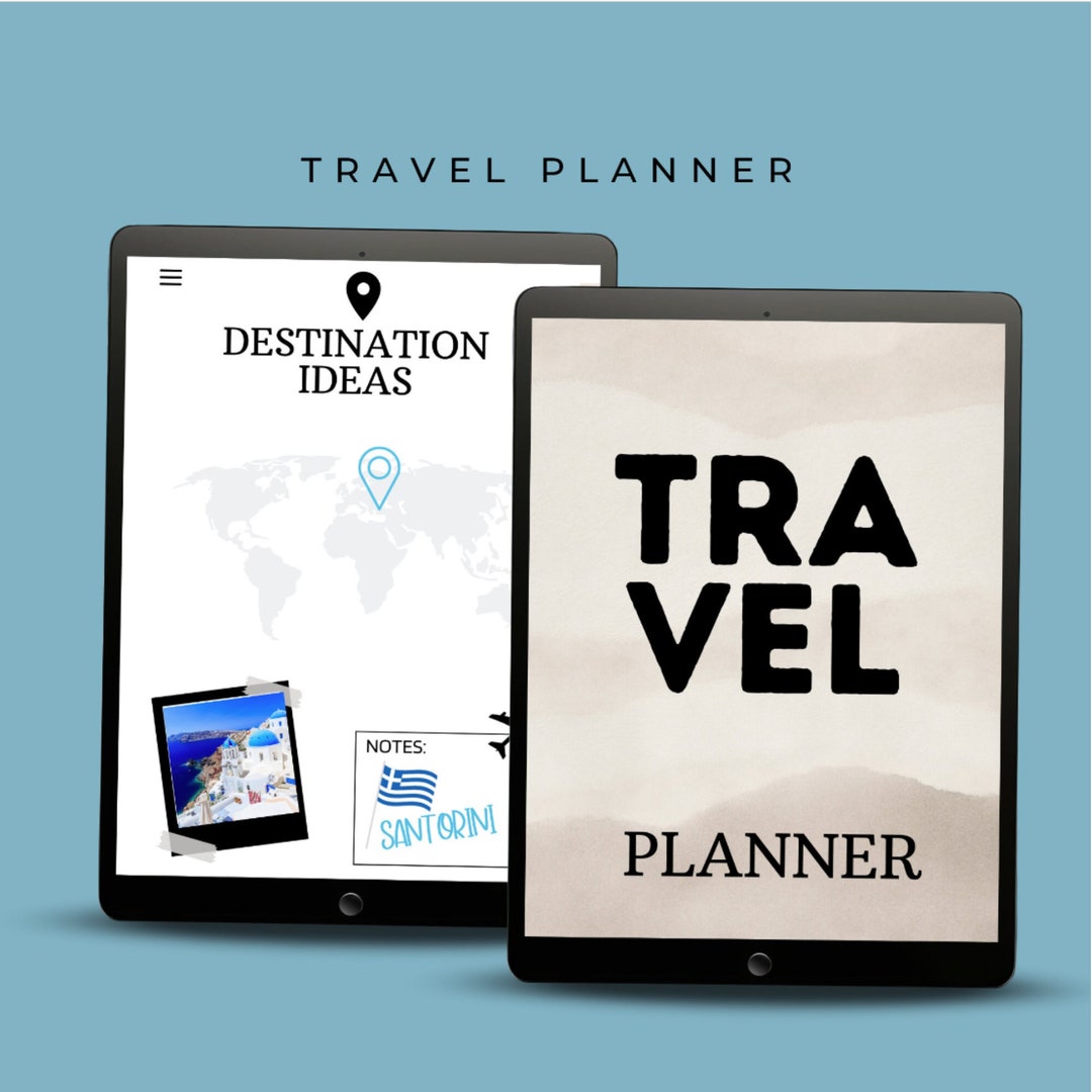 Digital Travel Planner iPad Goodnotes, Travel Itinerary Journal ...