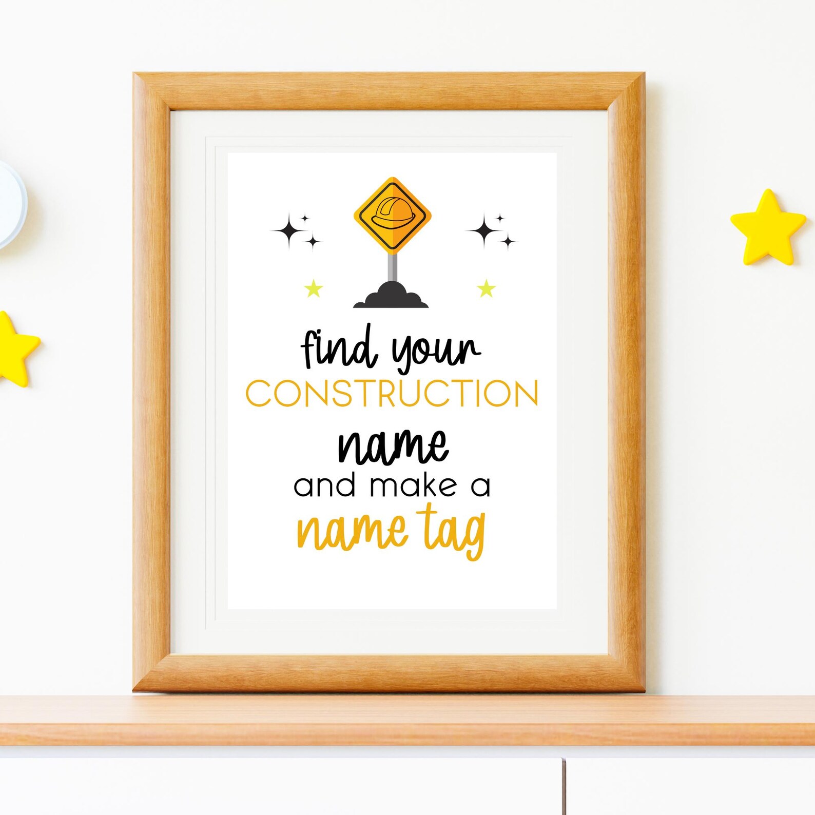 Your Construction Name Game, Construction Birthday Party Game, Dump ...