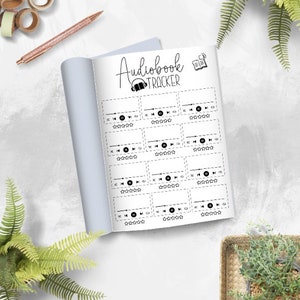 Audiobook Tracker, Audiobook Log, Printable Book Tracker, Reading ...