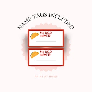 What's Your Taco Name, Cinco De Mayo Activity, Mexican Birthday Party ...